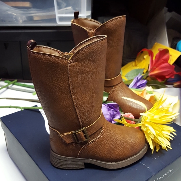 OshKosh B'gosh | Shoes | Toddler Girls Oshkosh Brown Dress Boots | Poshmark
